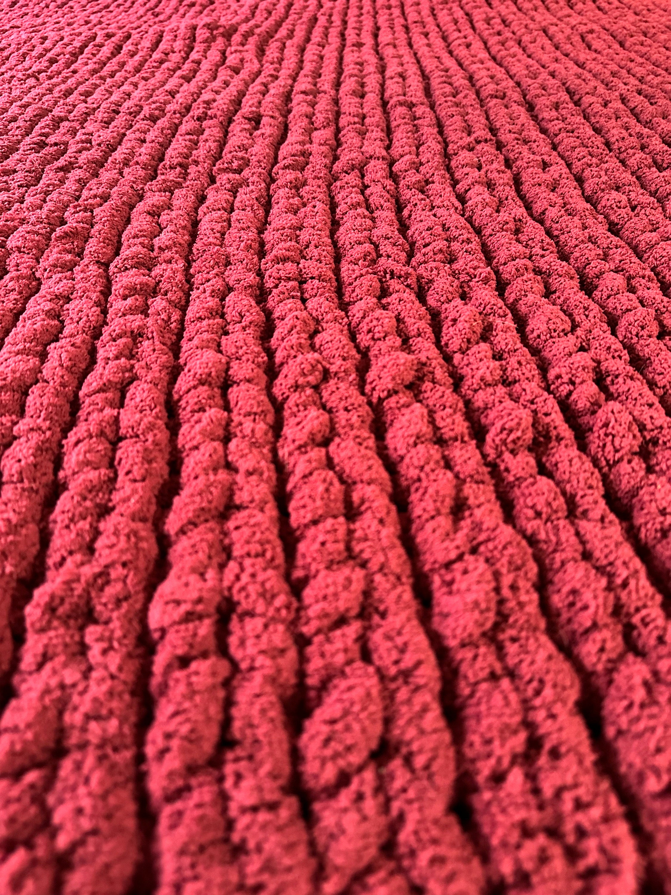 Cozy Chunky Hand-knit Blankets - Etsy