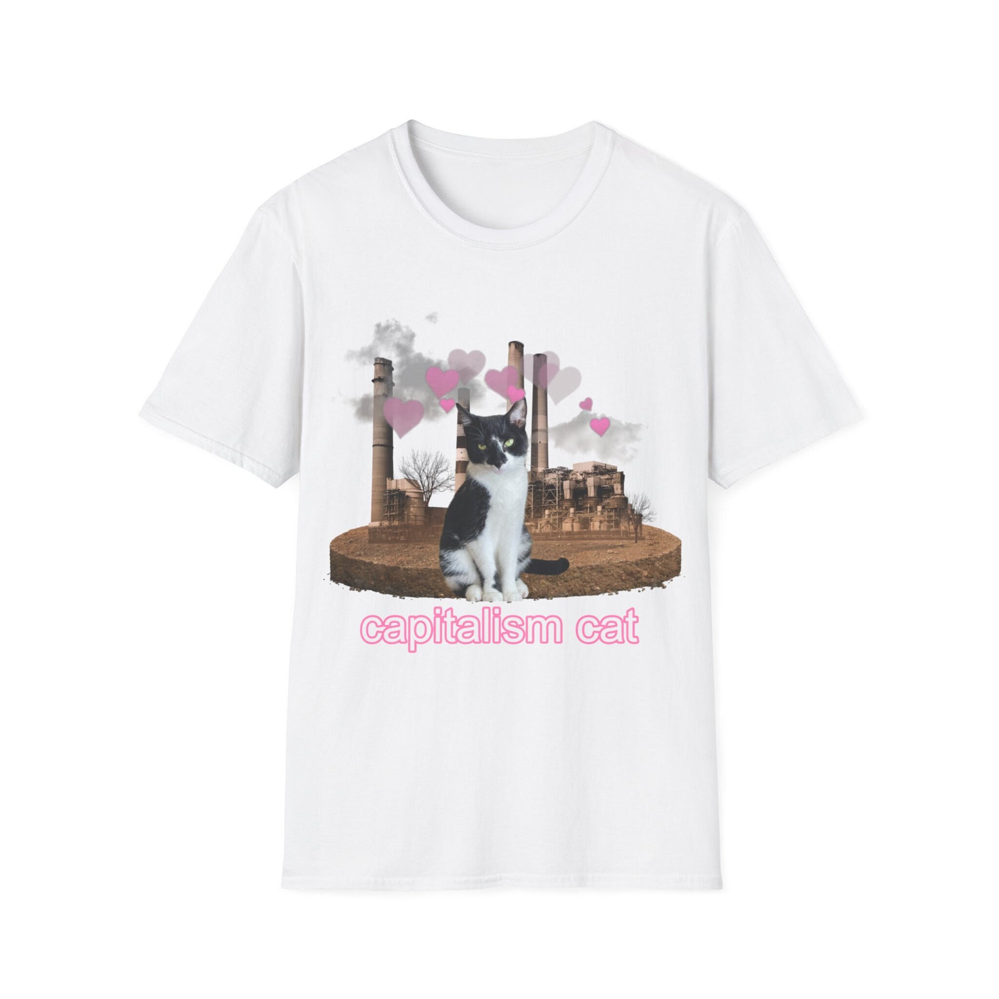 Capitalism Cat Cute Unisex Style T-shirt - Etsy