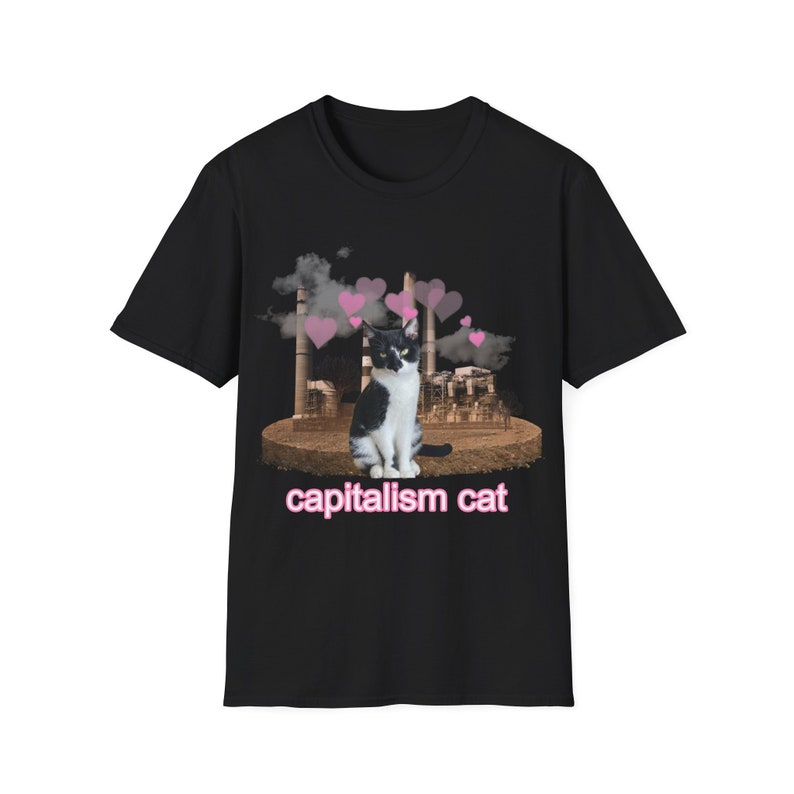 Capitalism Cat Cute Unisex Style T-shirt - Etsy