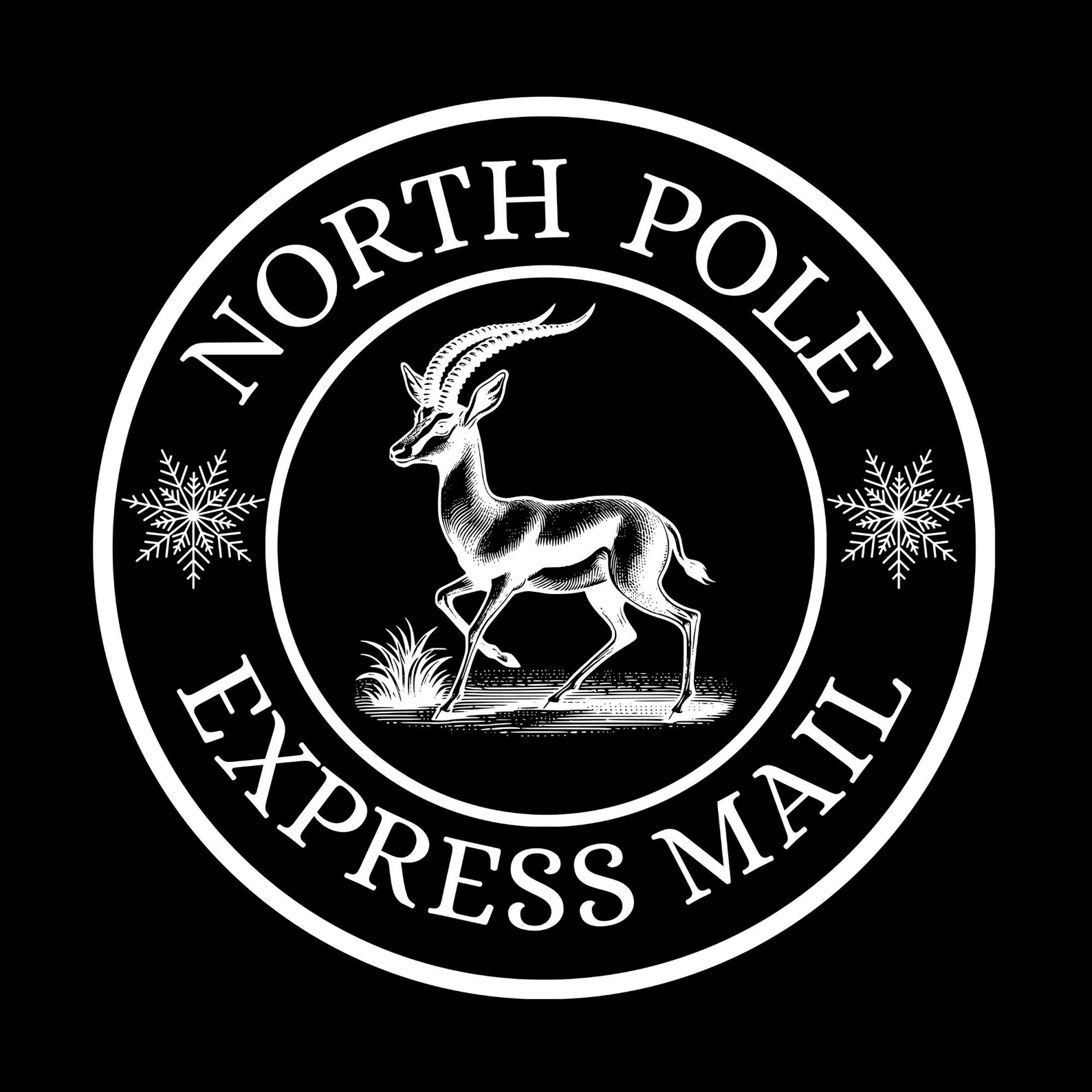 North Pole Express Mail Png, Express Mail Svg, Christmas Stamp Svg ...