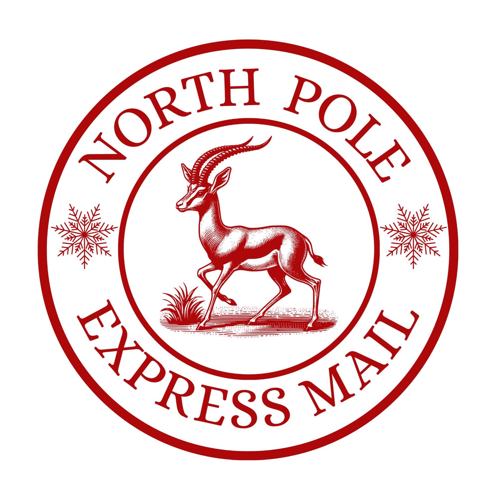 North Pole Express Mail Png, Express Mail Svg, Christmas Stamp Svg ...