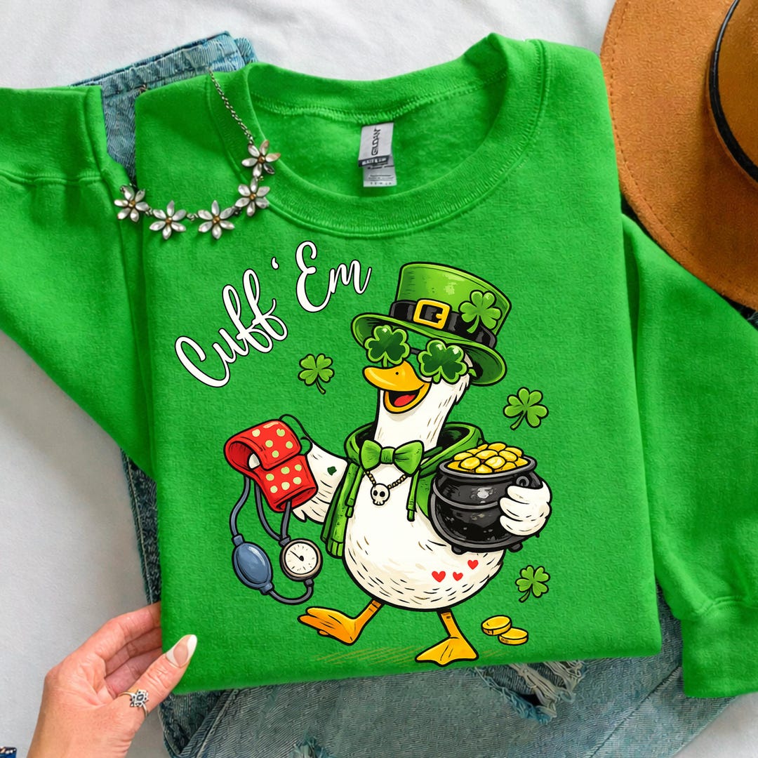 Funny Nurse St. Patrick’s Day PNG – Silly Goose Lucky Nurse Png, RN ER ...