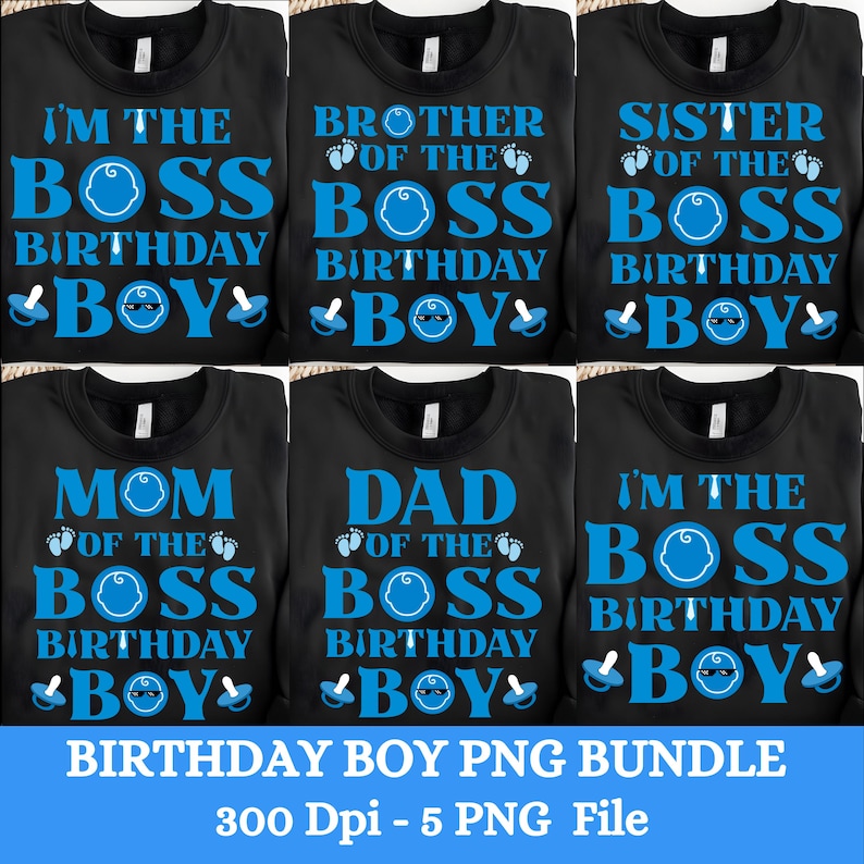 Personalized Birthday Boss Png, Family Matching Png, American Boss Baby ...