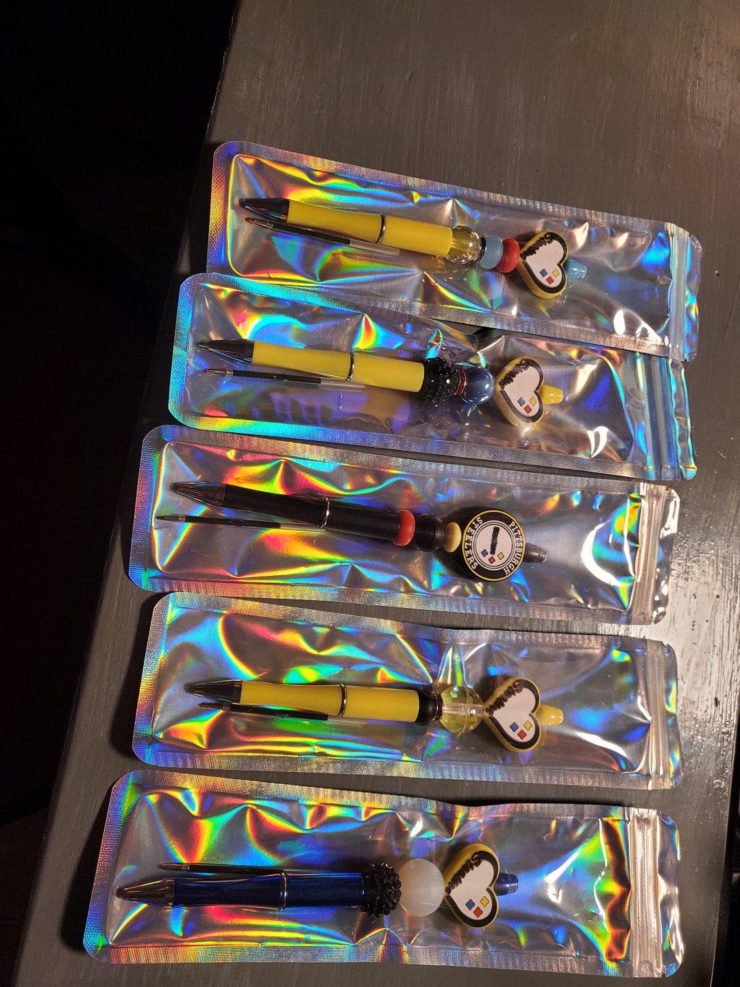 NFL Pittsburgh Steelers Pens Beadable Pens - Etsy