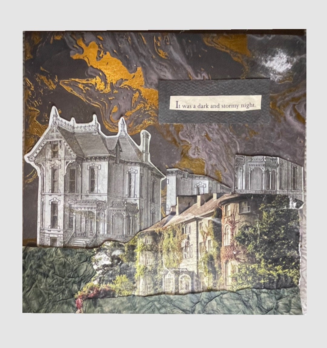 A Dark and Stormy Night (collage Art Piece) - Etsy