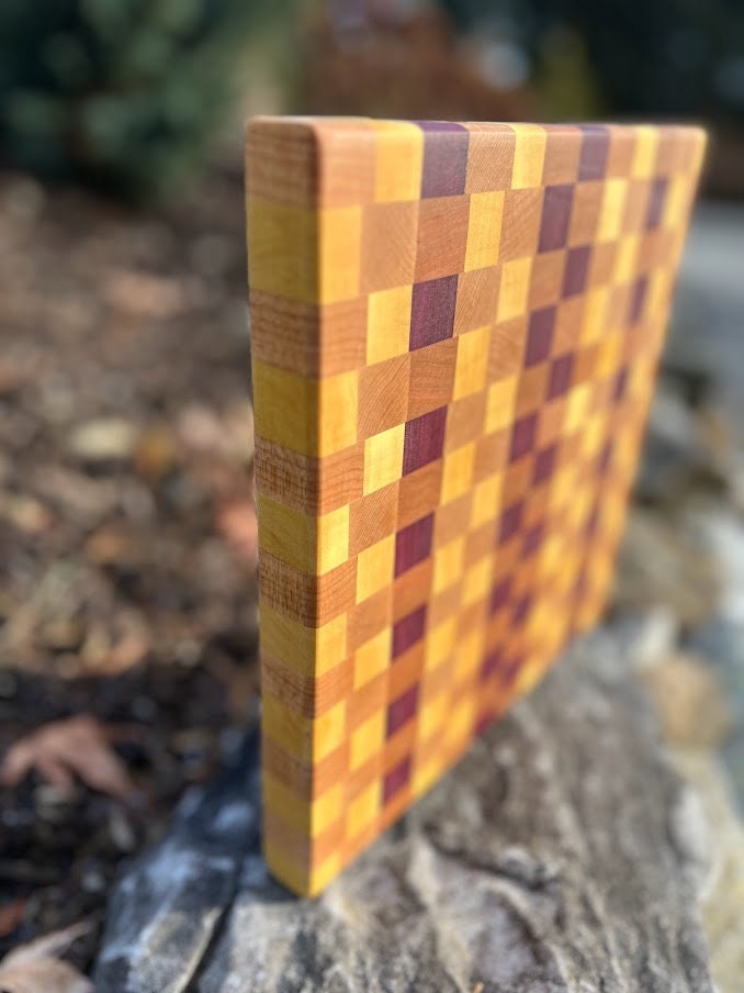 Checker Board, End Grain, Cutting Board, Serving Board, Cheese Board - Etsy
