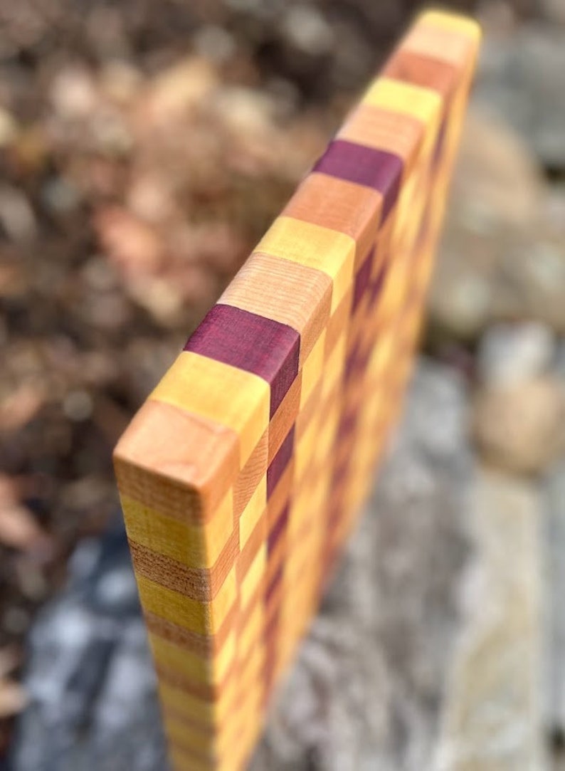 Checker Board, End Grain, Cutting Board, Serving Board, Cheese Board - Etsy