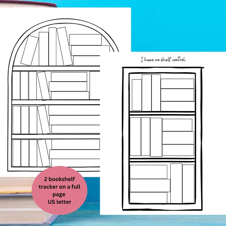Bookshelf Tracker Printable, Book Log 2025 Reading Tracker, Bookshelf ...