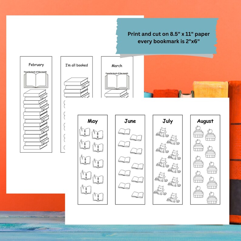 Printable Bookmark Book Tracker Bundle, 27 Printable Reading Tracker ...