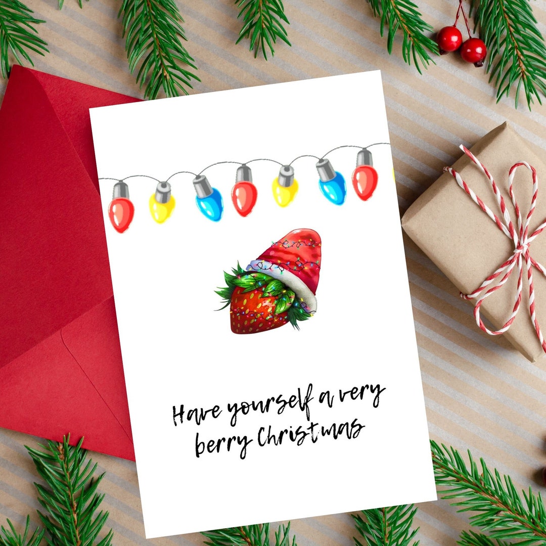 Printable Christmas Card Folded Christmas Card Digital - Etsy