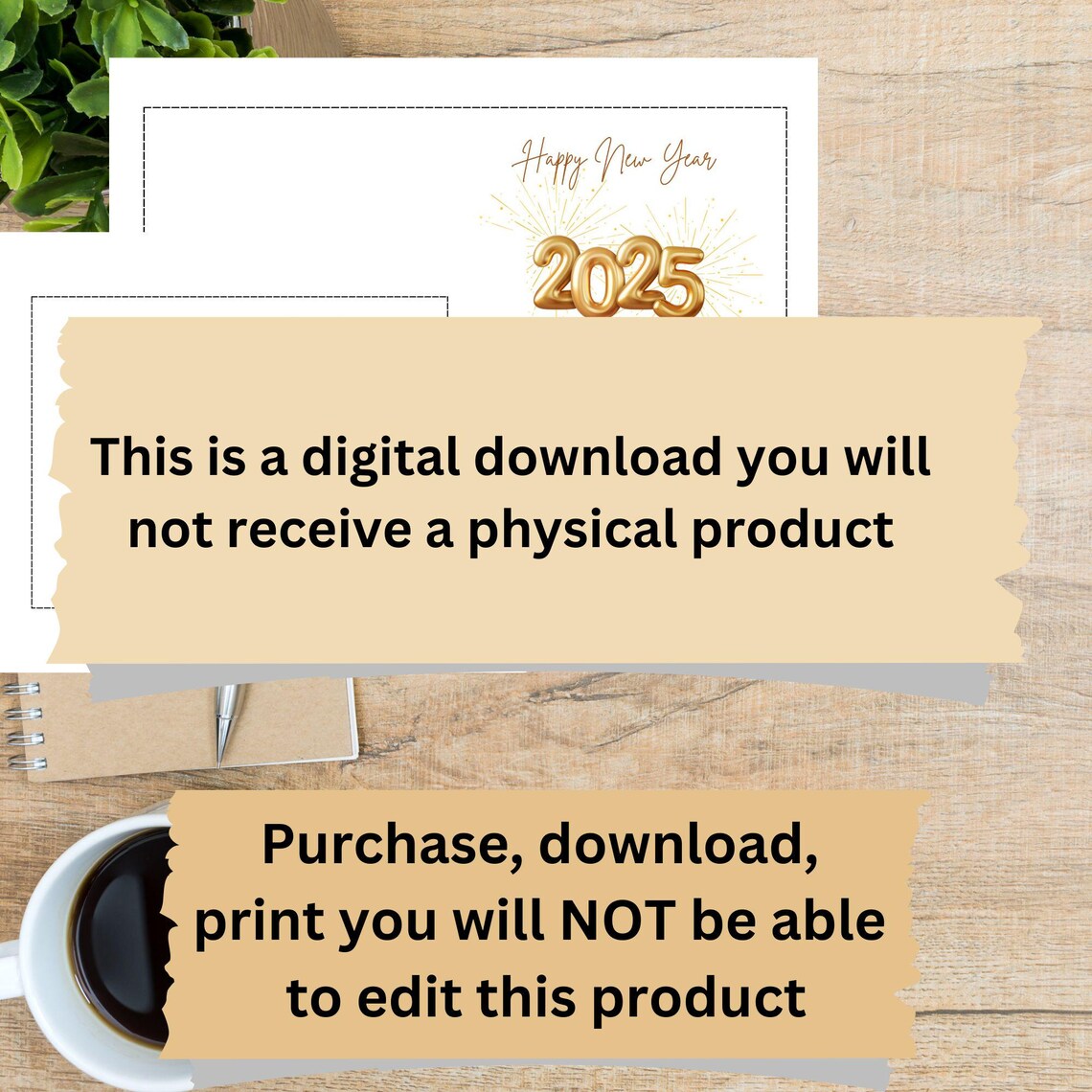 Printable New Years 2025 Greeting Card, Next Chapter Book Lover Happy ...