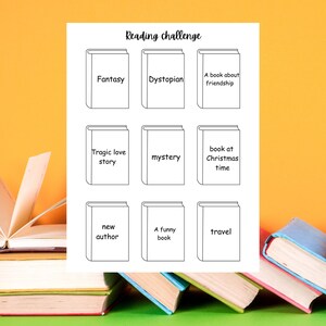 Printable Reading Challenges, Book Club Activity, Reading Tracker 2024 ...