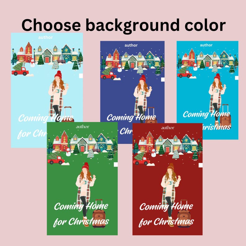 Premade Christmas Book Cover Design, Romantic Comedy, Digital Ebook ...