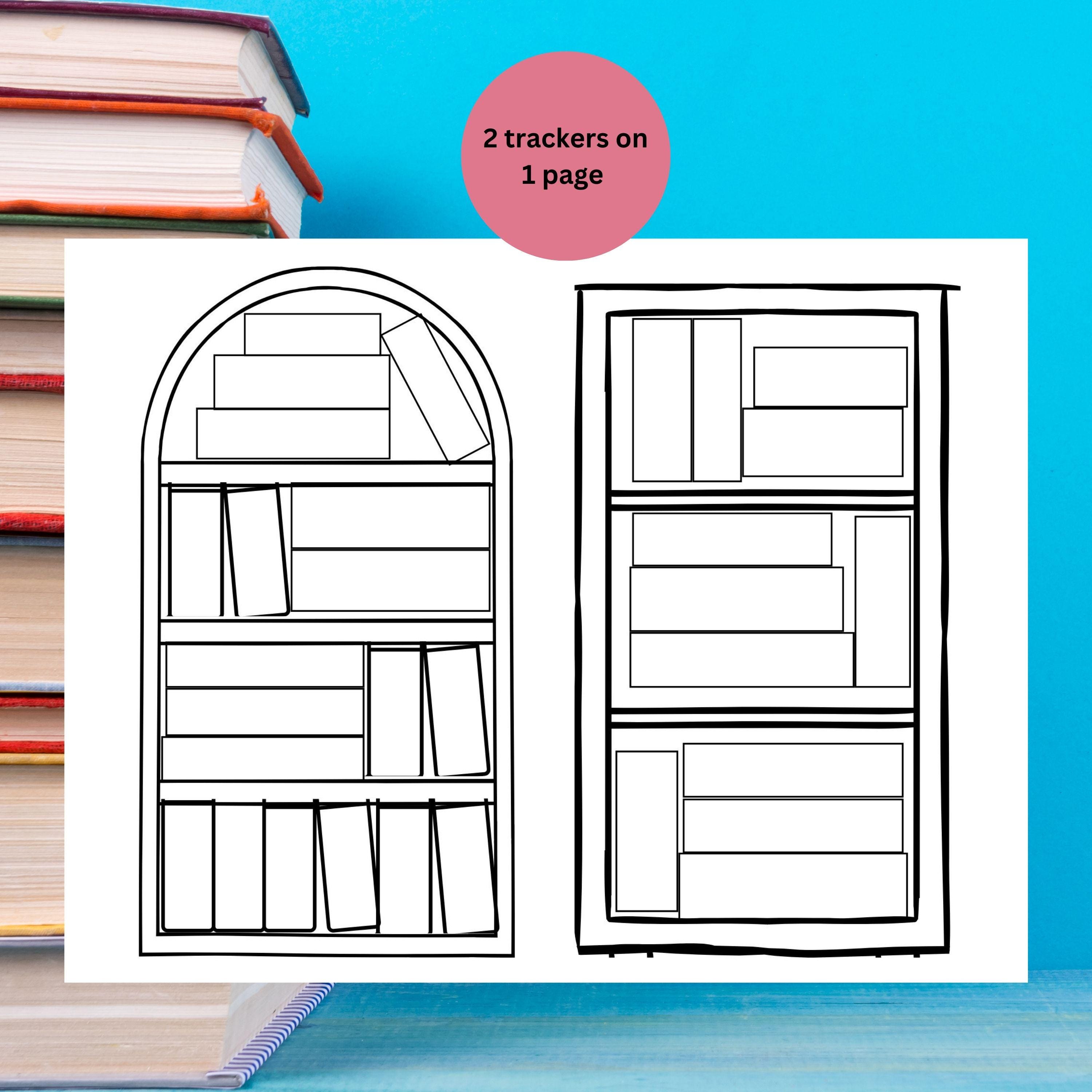 Bookshelf Tracker Printable, Book Log 2025 Reading Tracker, Bookshelf ...