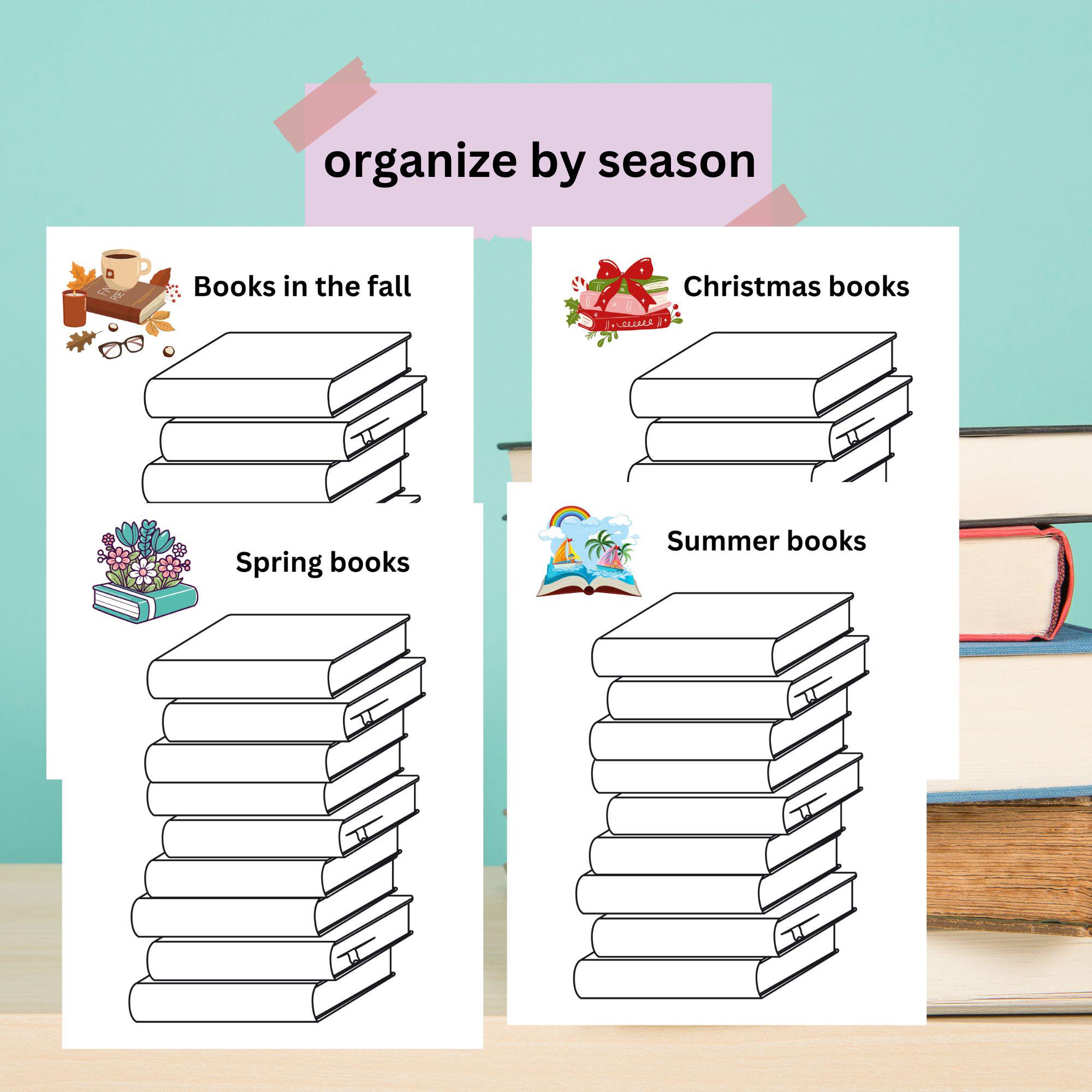 Stack of Books Book Tracker Bundle Printable, Reading Tracker Journal ...