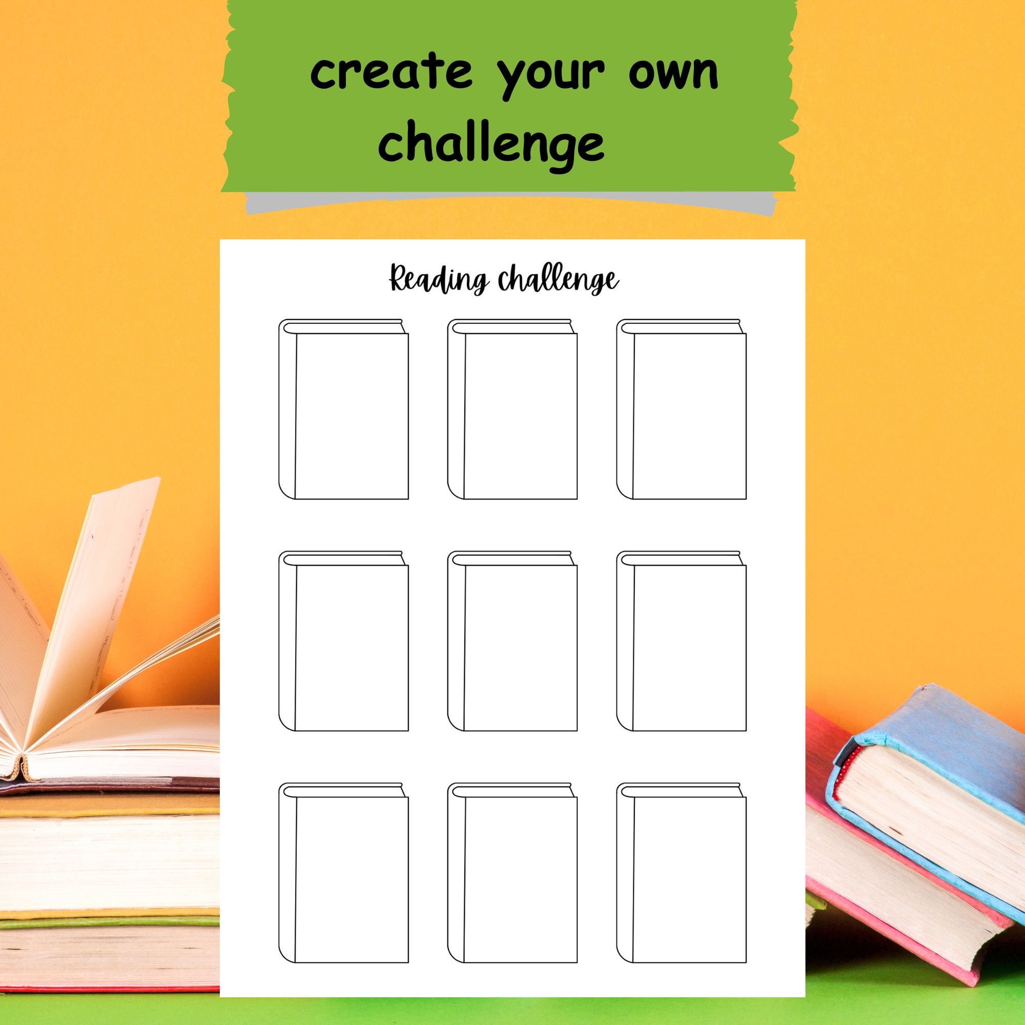 Printable Reading Challenges, Book Club Activity, Reading Tracker 2024 ...