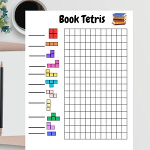 Printable 2025 Book Tracker: Tetris Reading Log (US Letter/a5 PDF) - Etsy