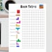 Printable 2025 Book Tracker: Tetris Reading Log (US Letter/a5 PDF) - Etsy