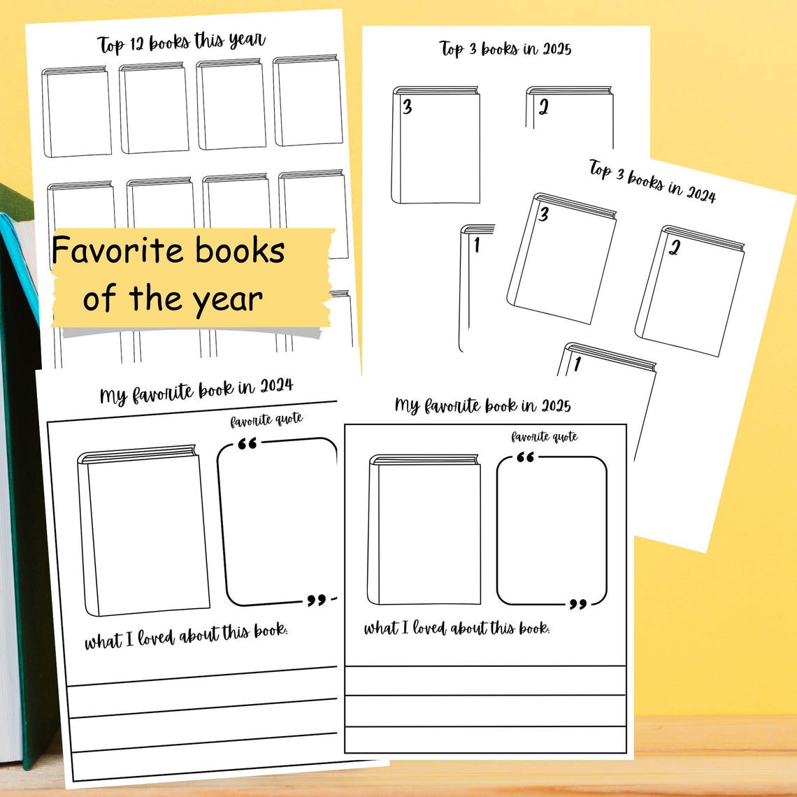 Reading Planner Tracker Printable, Book Club Reading Journal 2025, Book ...