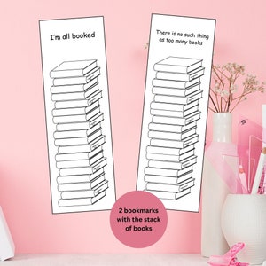 Printable Book Tracker Bookmark: Bookshelf & Reading Log (PDF) - Etsy