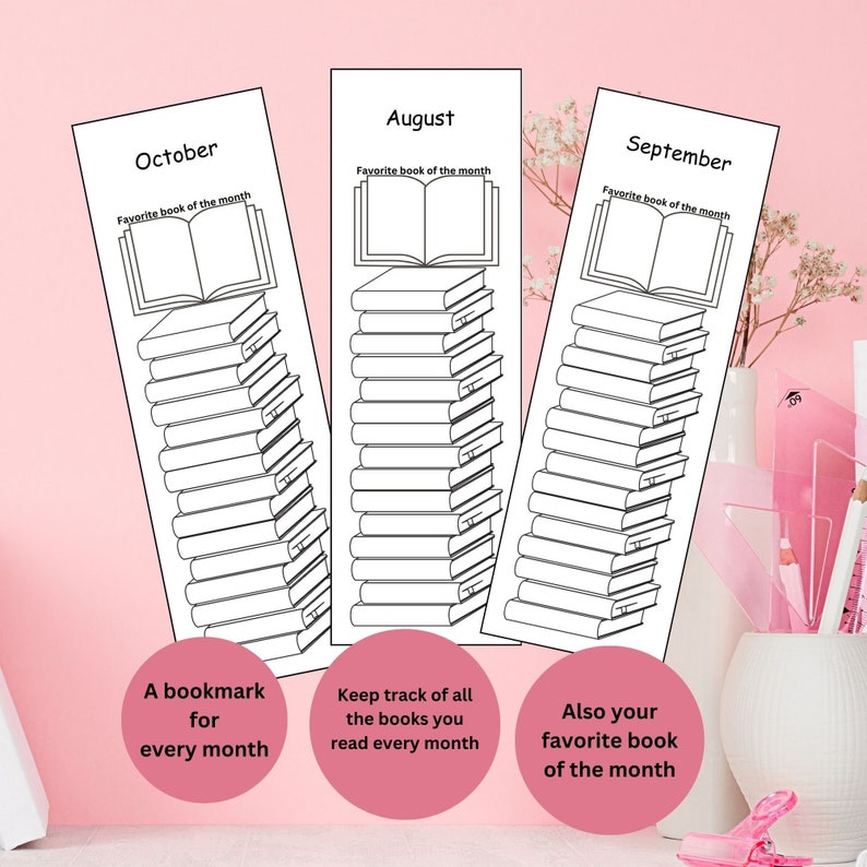 Printable Book Tracker Bookmark, Bookshelf Bookmark, 2025 Reading ...