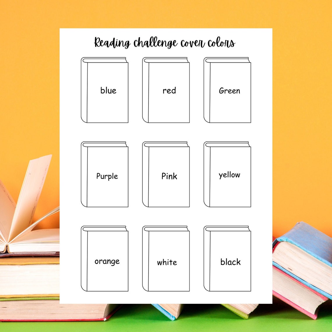 Printable Reading Challenges, Book Club Activity, Reading Tracker 2024 ...