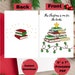Bookish Christmas Card, Printable Book Holiday Card, Books for ...