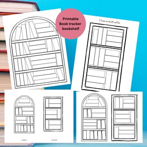 Bookshelf Tracker Printable, Book Log 2025 Reading Tracker, Bookshelf ...