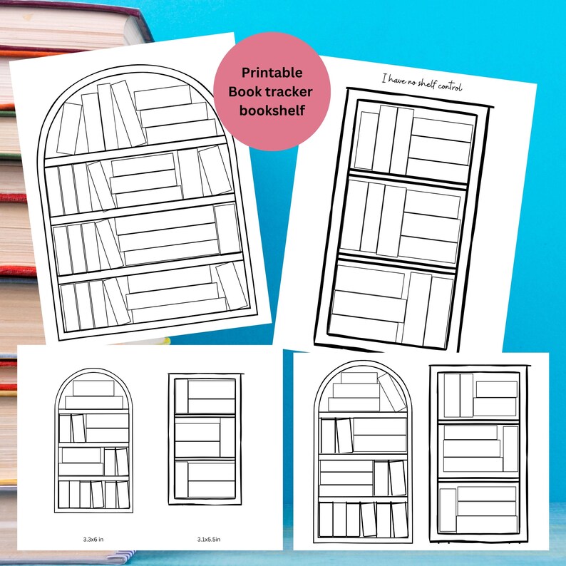 Bookshelf Tracker Printable, Book Log 2025 Reading Tracker, Bookshelf ...