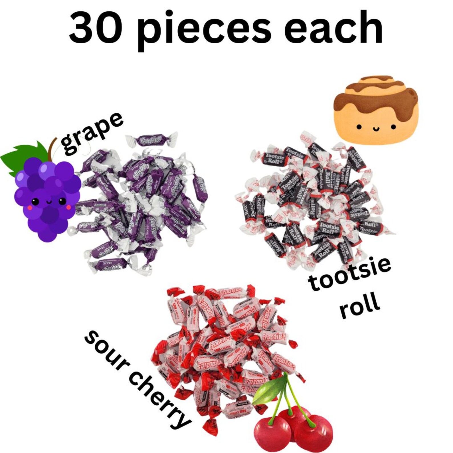 Frooties Chewy Candy – 330 Pieces of Individually Wrapped Candy, 11 ...