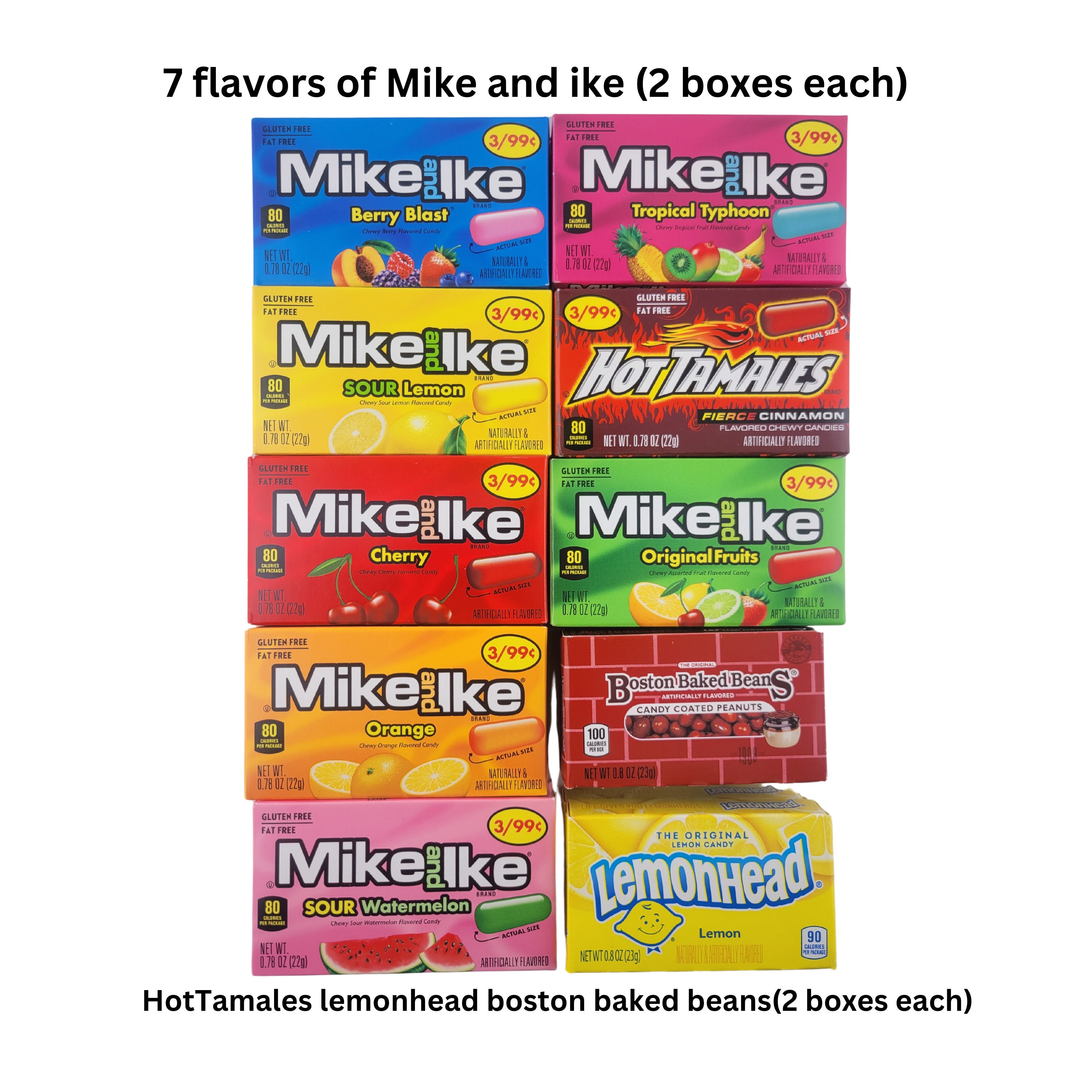 Candy Variety Pack, Include Now and Later, Mike and Ike, Frooties ...