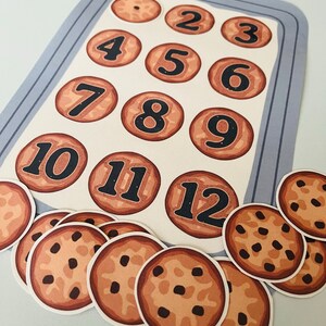Baking Fun Education: Interactive Number Cookies Tray PDF - Etsy