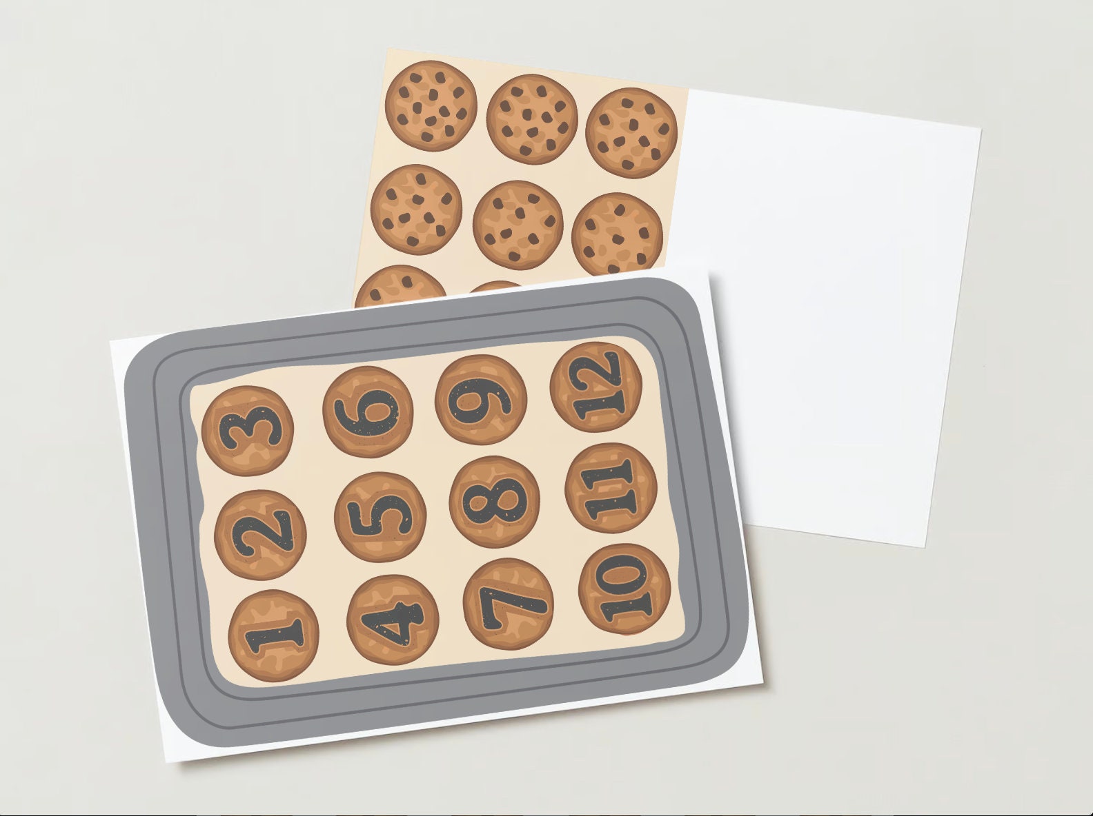 Baking Fun Education: Interactive Number Cookies Tray PDF - Etsy