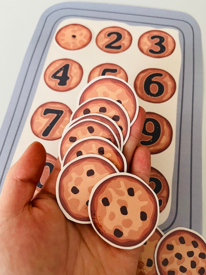 Baking Fun Education: Interactive Number Cookies Tray PDF - Etsy