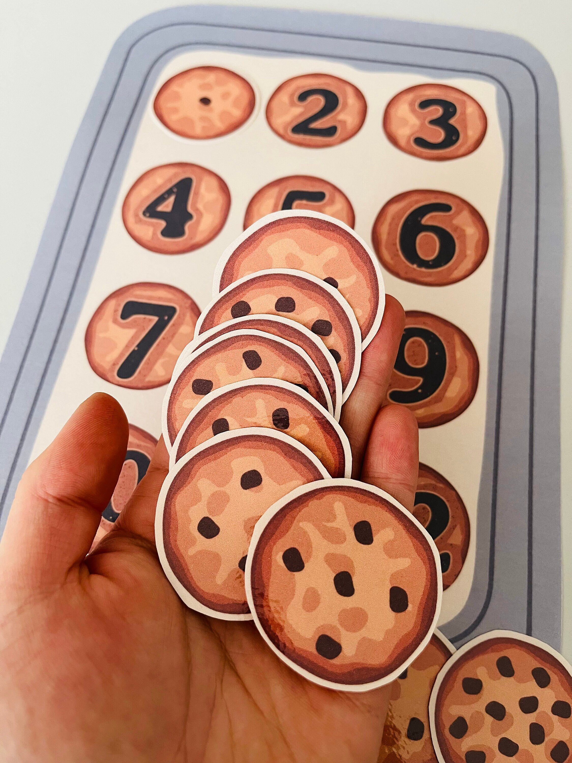 Baking Fun Education: Interactive Number Cookies Tray PDF - Etsy