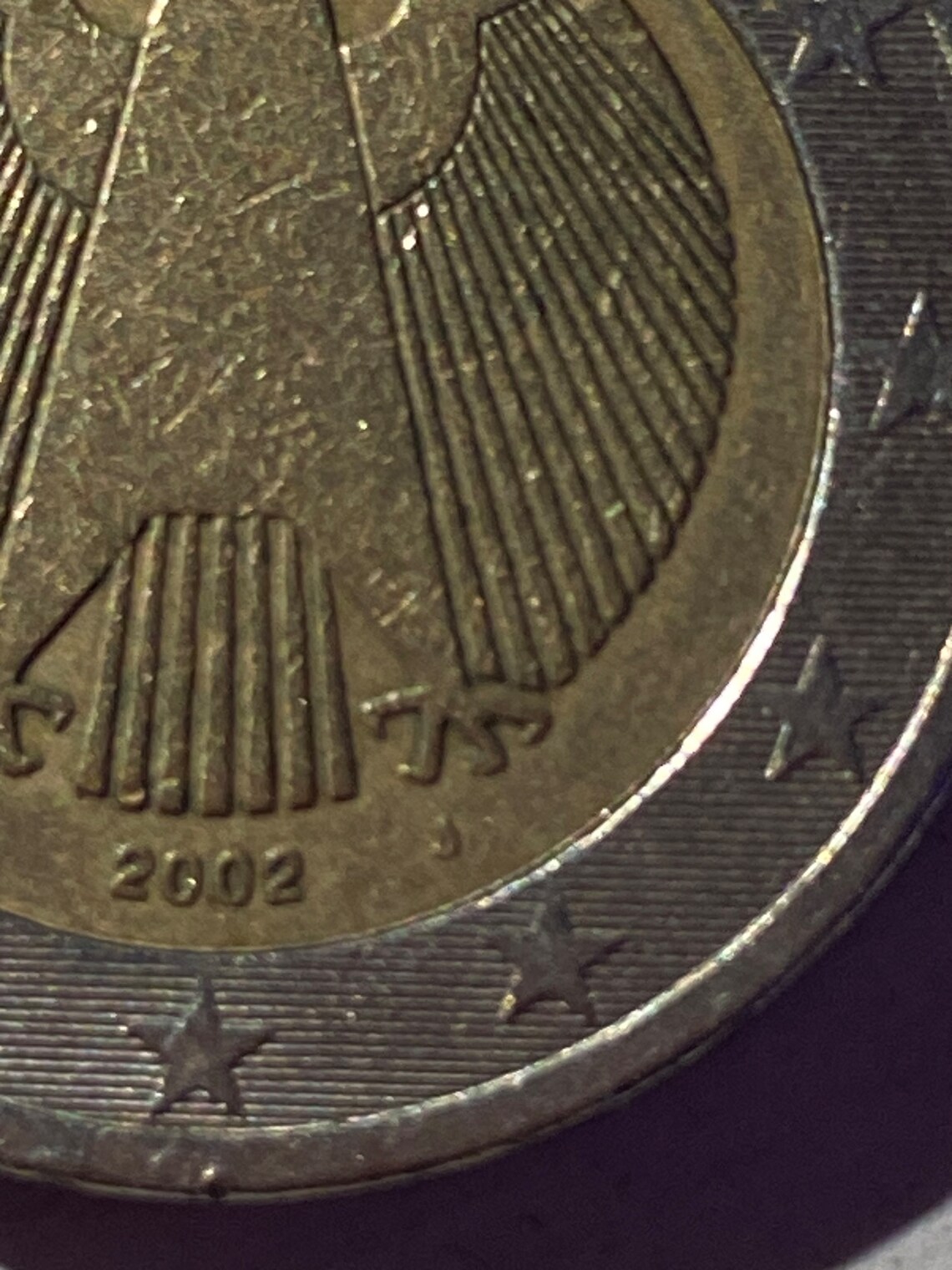 Rare “J” 2002 2 Euro Coin - Etsy