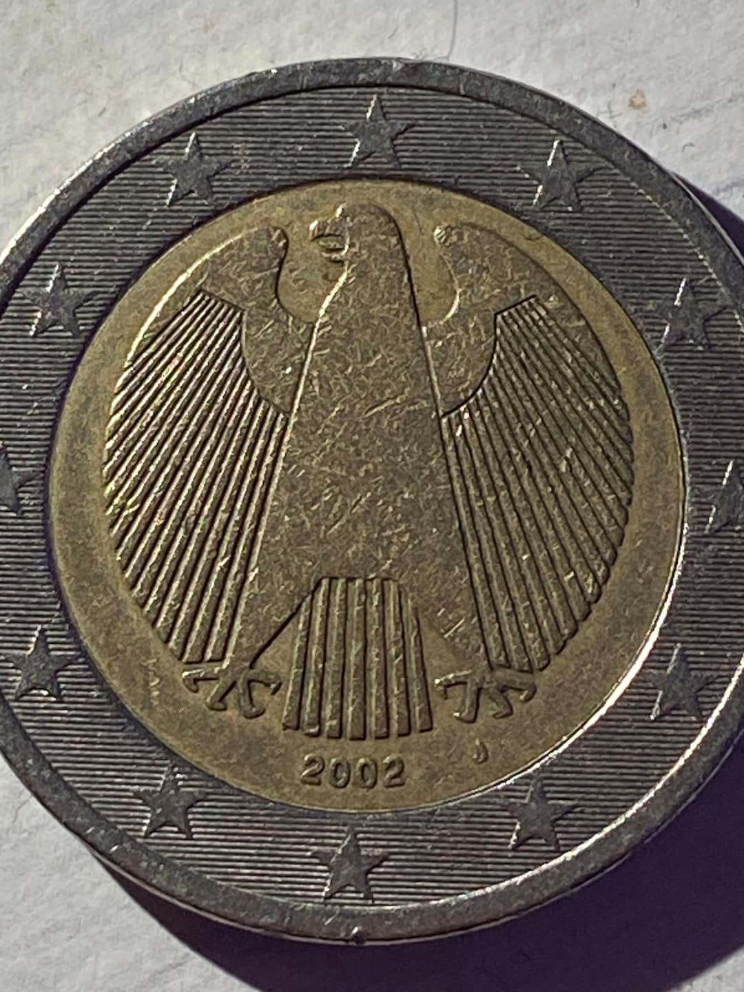 Rare “J” 2002 2 Euro Coin - Etsy