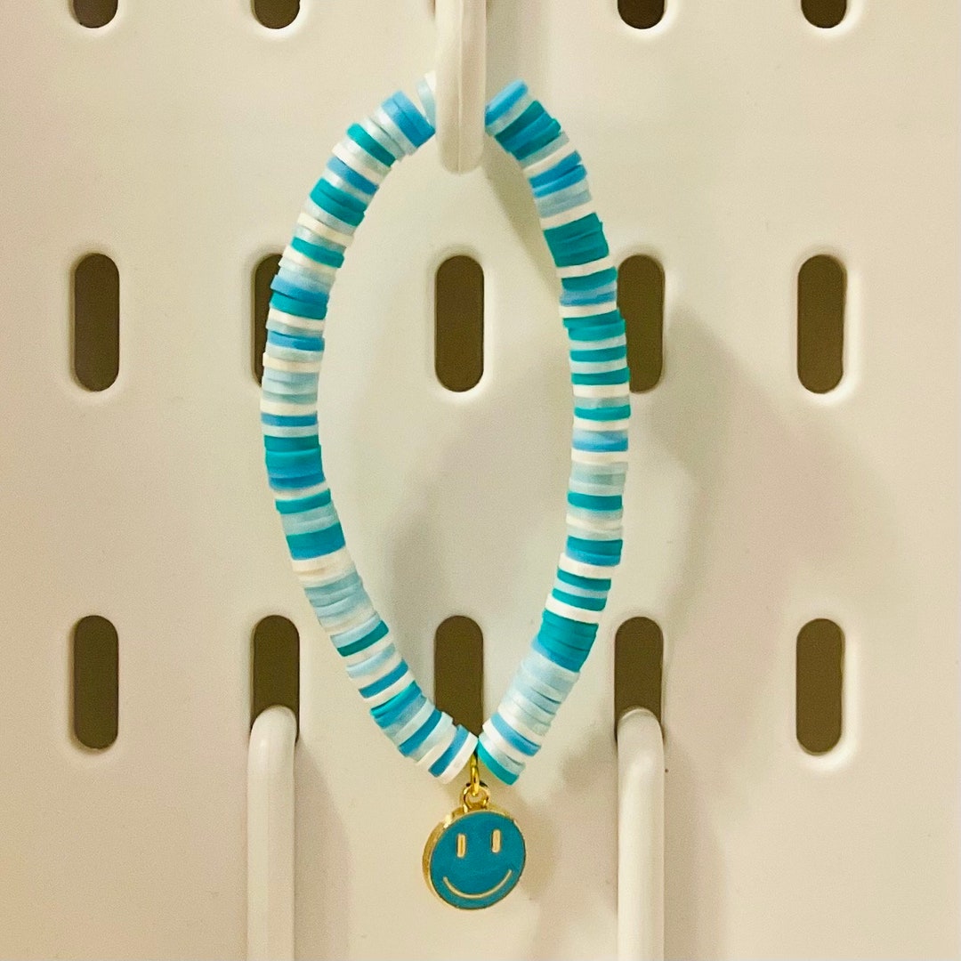 Happy Blue Sea : Clay Bead Mix Bracelet - Etsy