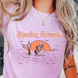 Hopeless Romantic Retro Style T-shirt, Boho Hippie Tee, Nomad Vintage ...