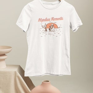 Hopeless Romantic Retro Style T-shirt, Boho Hippie Tee, Nomad Vintage ...