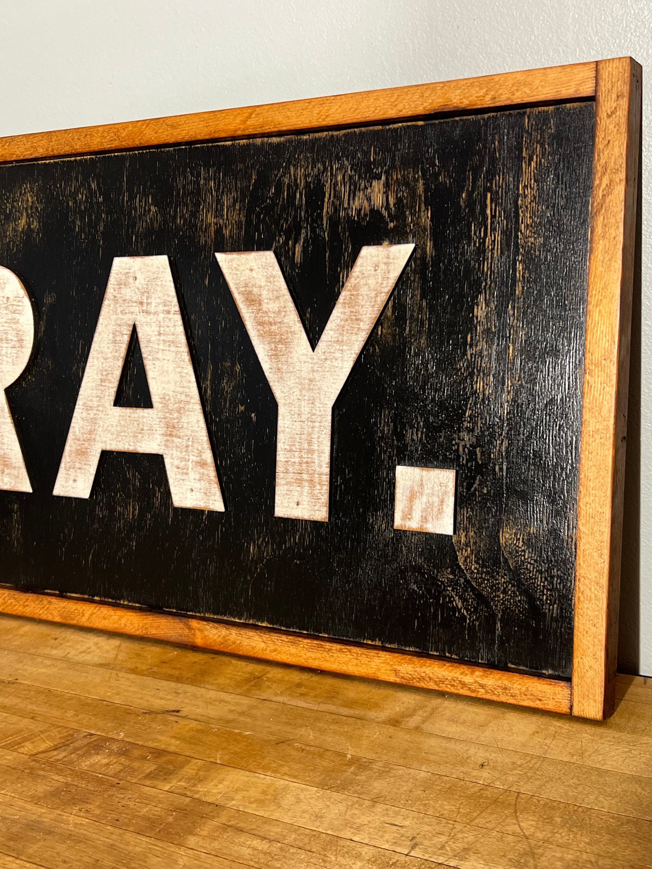Pray Sign. Wood. Decor. Farmhouse. Custom. Christian Sign. Christian ...