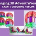 Printable Advent Wreath Coloring Page Craft for Catholic Christian Kids ...