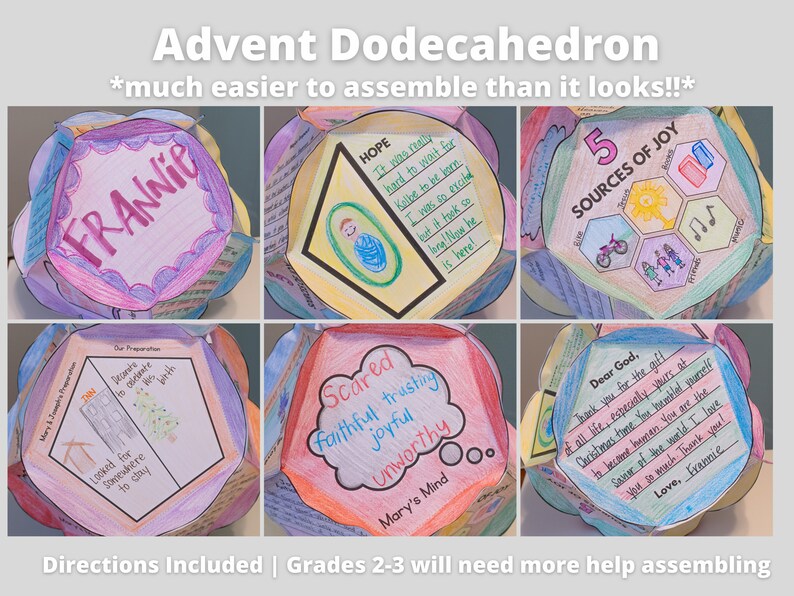 Advent Project Dodecahedron | Advent Themes and Christmas | Catholic ...
