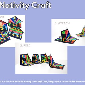 Printable Nativity Christmas Coloring Page Craft for Catholic Christian ...