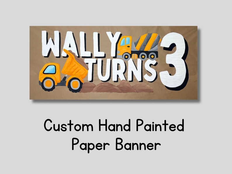 Birthday Banner Custom Birthday Party Decor Painted Birthday Banner ...