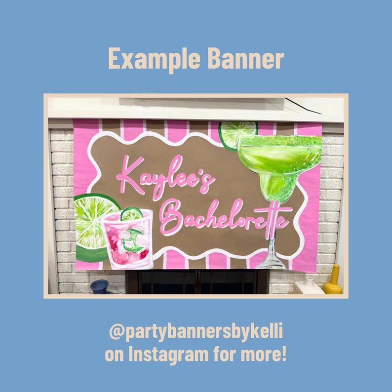 Margaritas & Matrimony Banner Templates | Bachelorette Party Decor ...