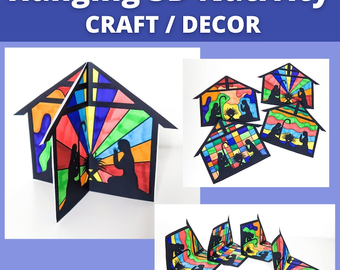 Printable Nativity Christmas Coloring Page Craft for Catholic Christian ...