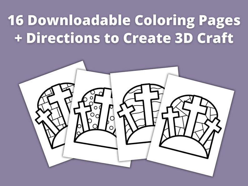 Printable Holy Week Coloring Page Craft for Catholic Christian Kids ...