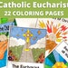 Catholic Eucharist Coloring Pages for First Holy Communion and ...