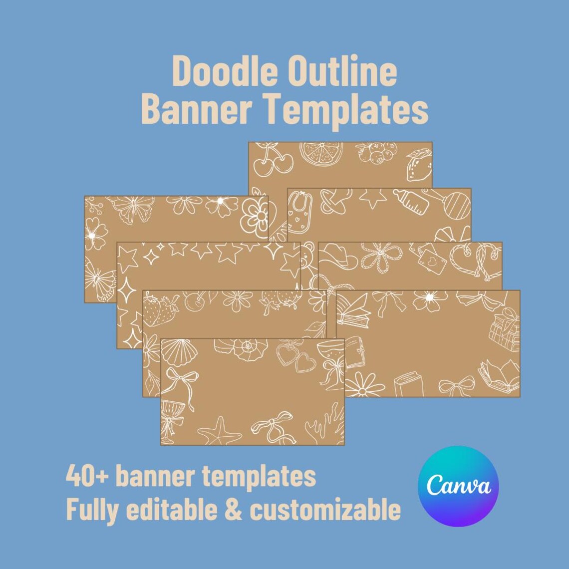 Painted Banner Border Templates Canva Templates Painted Banner ...